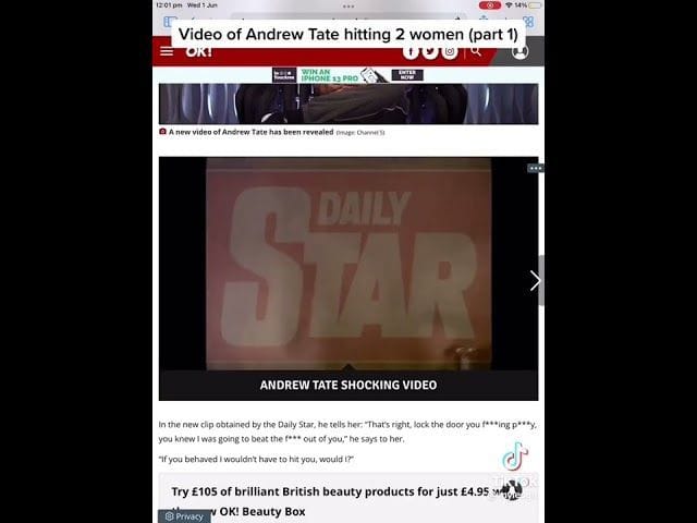 Andrew Tate's alleged violence towards women: A history of all charges ...