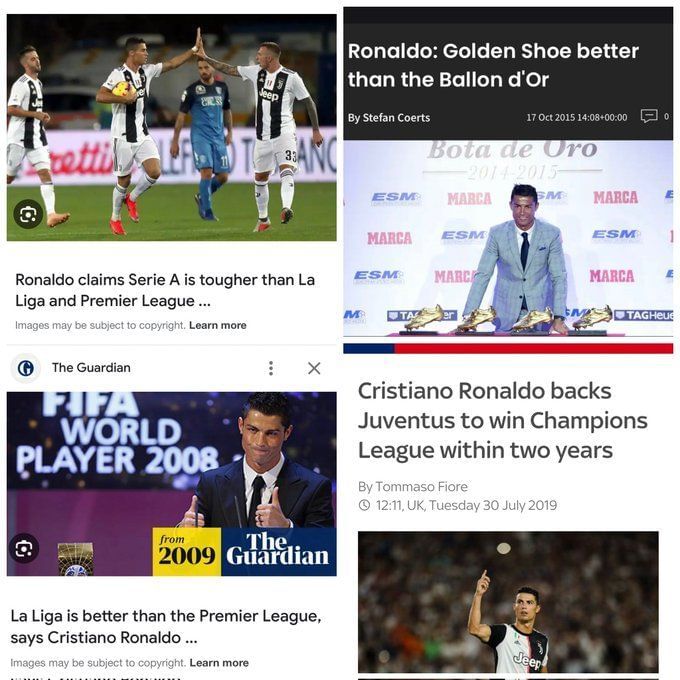 "Example of a narcissist" "Be a bigger man and admit Messi is better ...