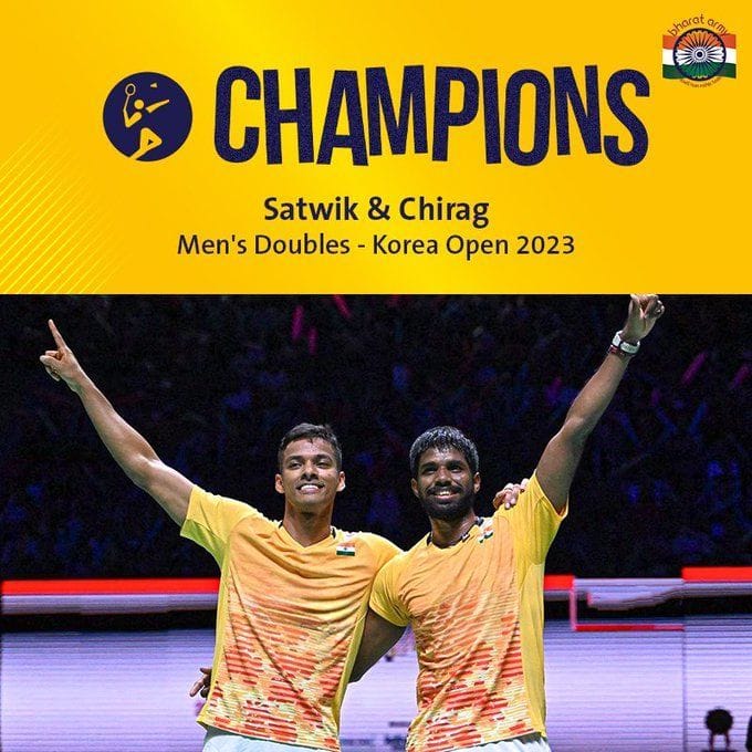 "WR1 now seems a possibility" - Fans erupt as Satwiksairaj Rankireddy & Chirag Shetty claim 4th ...