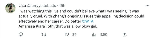"What a nasty woman" - Tennis fans call for sanctions against Amarissa ...
