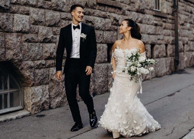 IN PHOTOS: Juuse Saros ties the knot with girlfriend Minna Varis