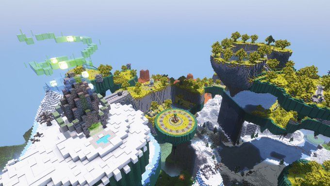 Minecraft player builds Great Sky Island from Zelda Tears of the Kingdom