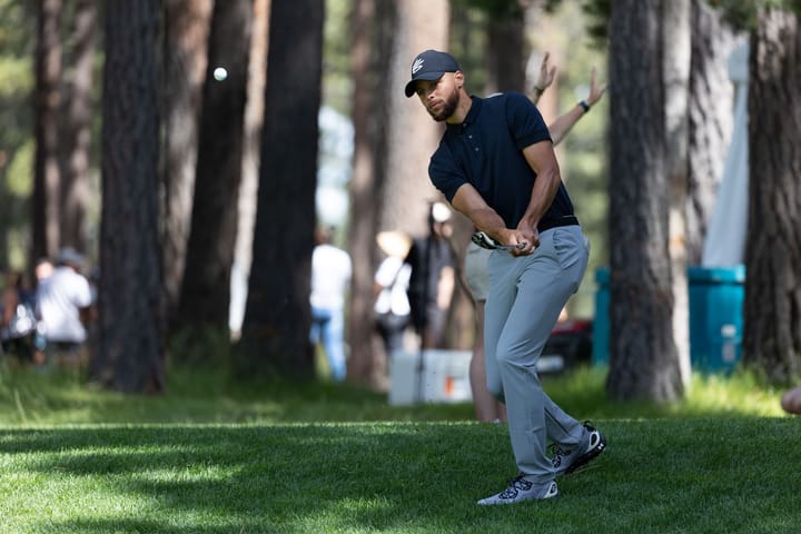 Steph Curry is thrilled after he sinks a clutch eagle to win the ...