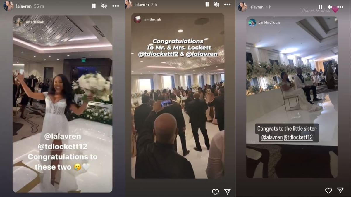 IN PHOTOS: Tyler Lockett's wife Lauren shares breathtaking wedding ...