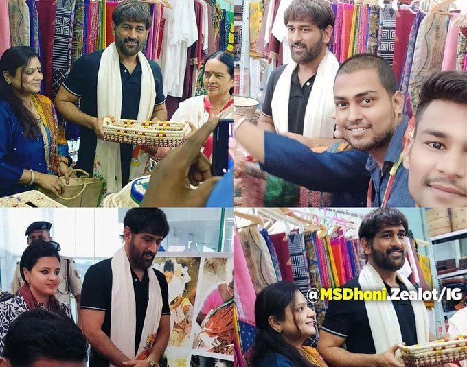 [WATCH] “Mahi bhai, how is your knee?” - Sporting a new look, MS Dhoni ...