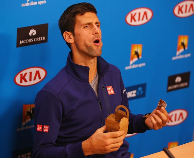tennis diets: "We caught Novak Djokovic eating a pizza, but it turned ...