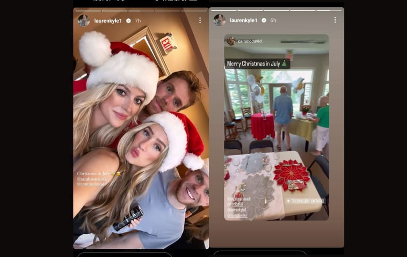 IN PHOTOS: Connor McDavid, fiancée Lauren Kyle celebrate Canada Day ...