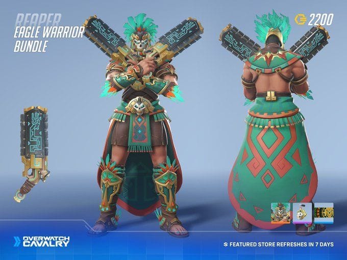 Overwatch 2 Item Shop rotation (July 25): Eagle Warrior Reaper, Aztec ...