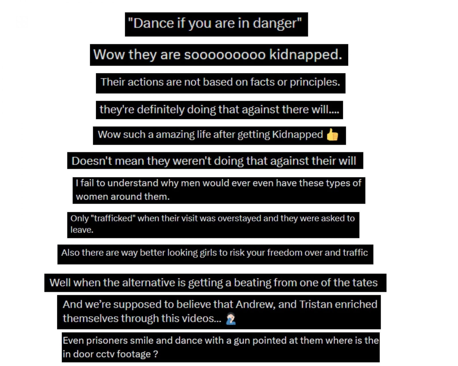 “Even prisoners smile and dance with a gun” - Andrew Tate’s accusers ...