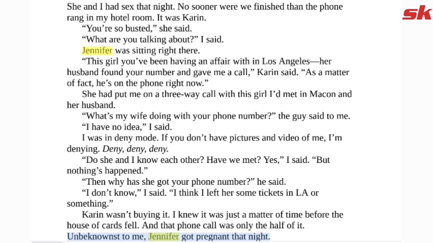 Chipper Jones: Chipper Jones once impregnated Hooters waitress while ...