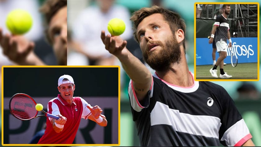 "I lost my mind, didn’t know which tactic to try" - Corentin Moutet reacts to his bizarre behind ...