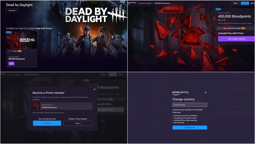 How to get Dead by Daylight Prime Gaming drop?