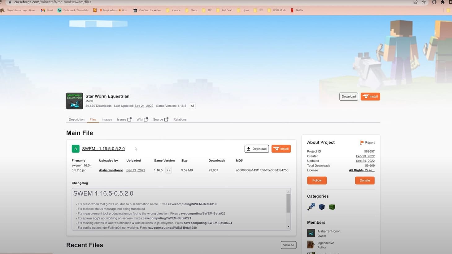 How to install and play the SWEM Minecraft mod