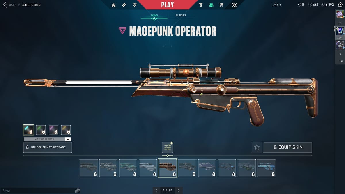 Valorant Magepunk skins ranked from worst to best