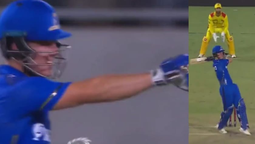 [Watch] Dewald Brevis' passionate celebration as his winning shot takes ...