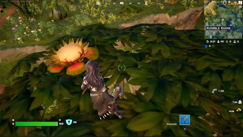 Fortnite: How to bounce on different Hop Flowers without landing