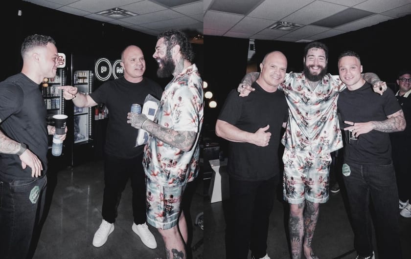 IN PHOTOS: Max Domi, Post Malone backstage after rapper's Toronto show