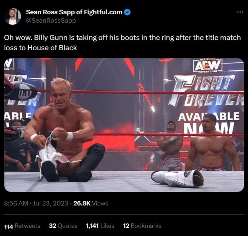 59-year-old WWE legend leaves his boot in the ring after losing to ...