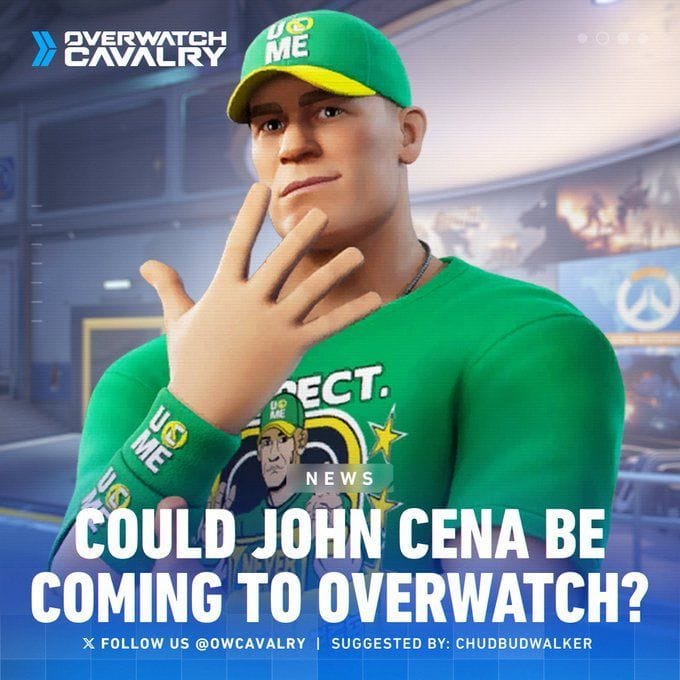 John Cena teases potential collaboration with Overwatch 2