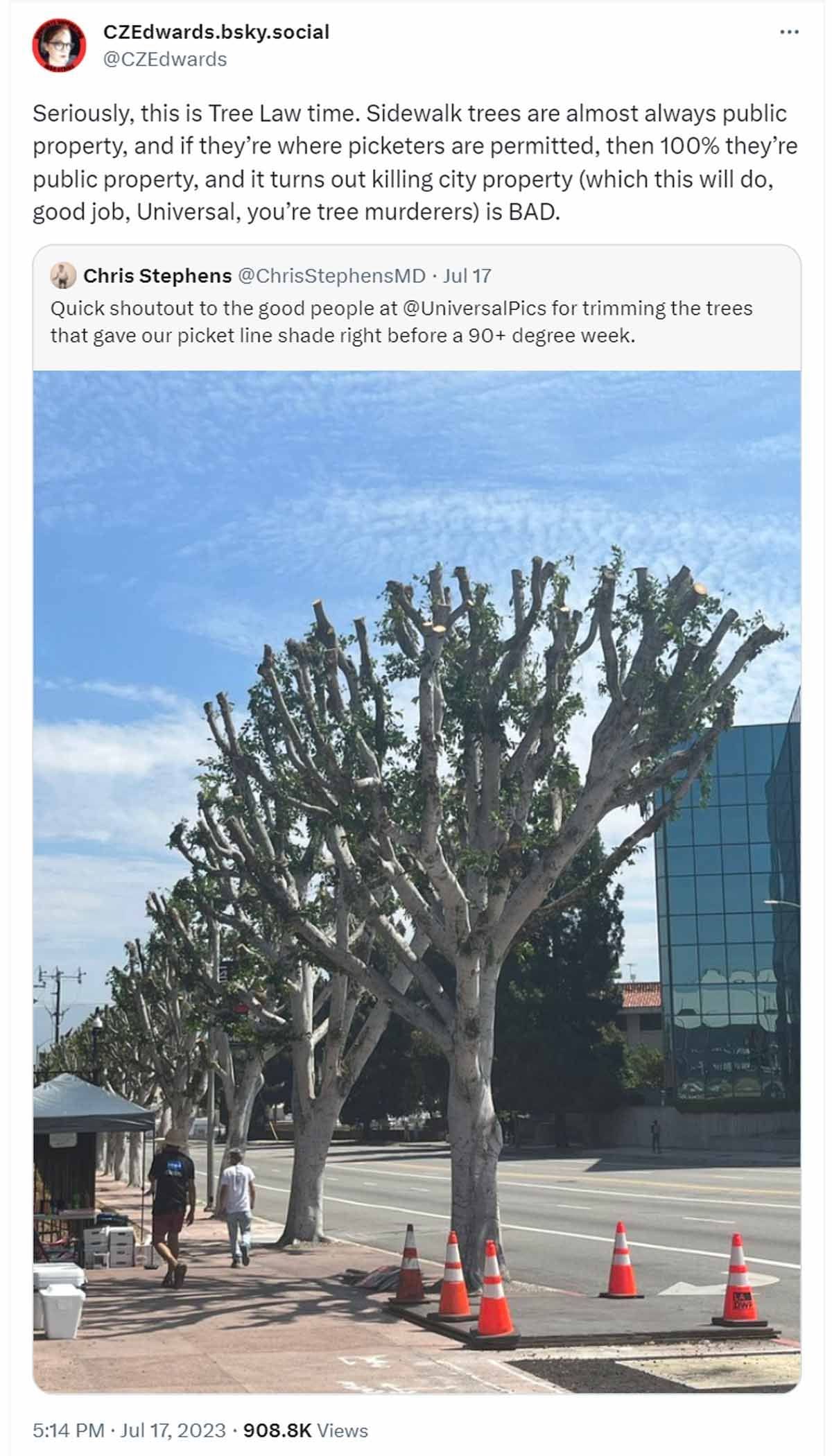 WGA: What is Tree Law? WGA strike memes take the internet by a storm