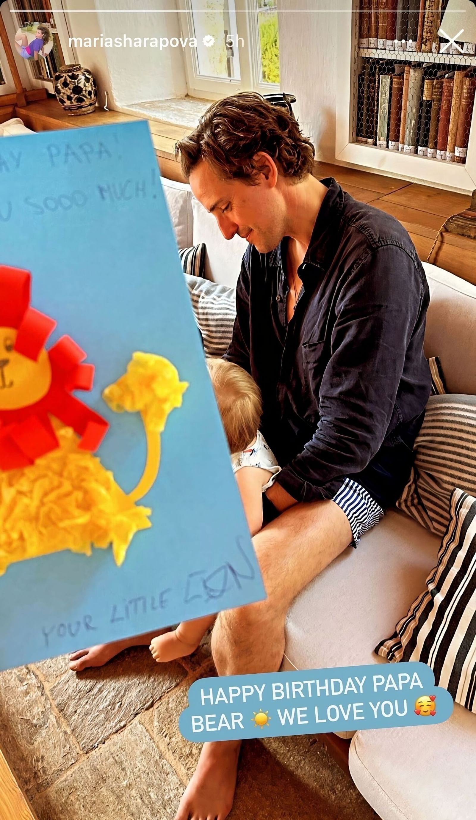 “Papa Bear, we love you” - Maria Sharapova and son Theodore make a ...