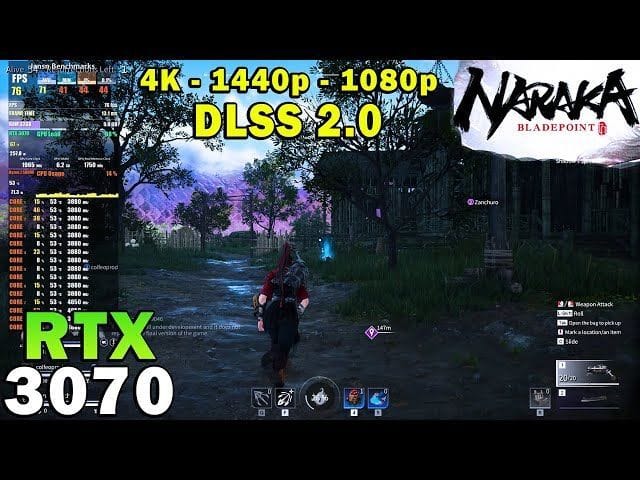 Best Naraka Bladepoint graphics settings for RTX 3070 and RTX 3070 Ti