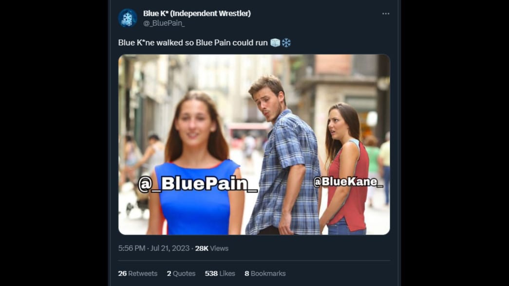 Blue Kane makes major name change after returning from suspension ...