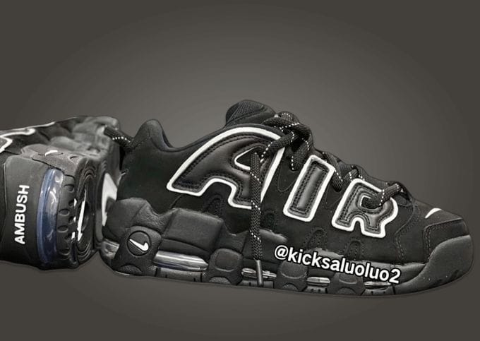AMBUSH: AMBUSH x Nike Air More Uptempo Low “Black/White” shoes: Where ...