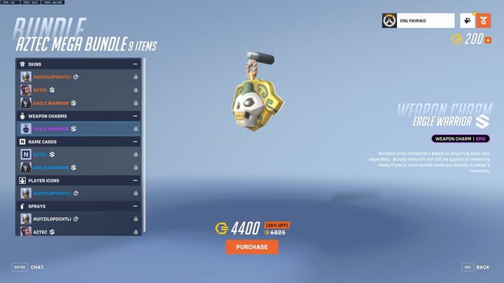 Overwatch 2 Item Shop rotation (July 25): Eagle Warrior Reaper, Aztec ...