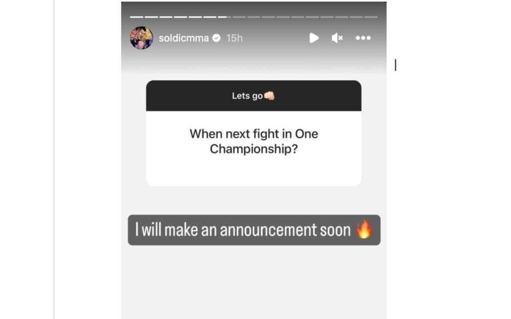 Roberto Soldic teases next ONE Championship fight during Instagram fan ...