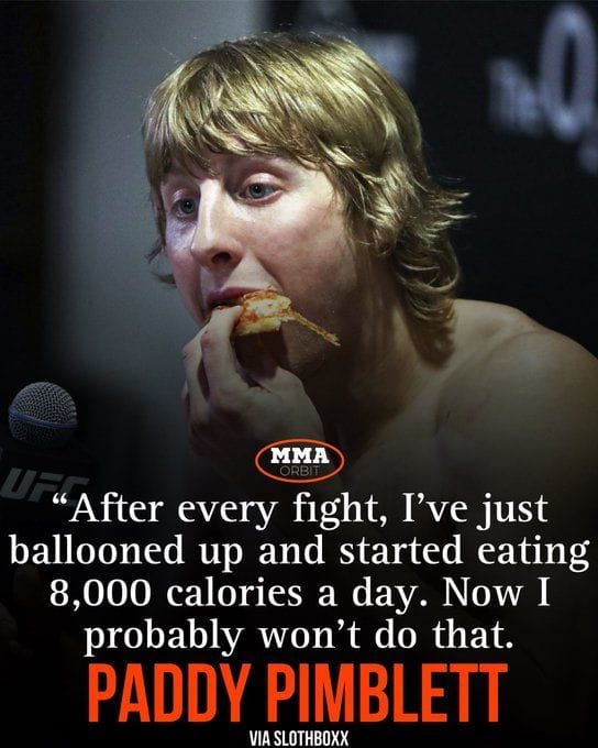 "I started eating 8K calories per day" - Paddy Pimblett vows to get rid of his infamous 'eating ...