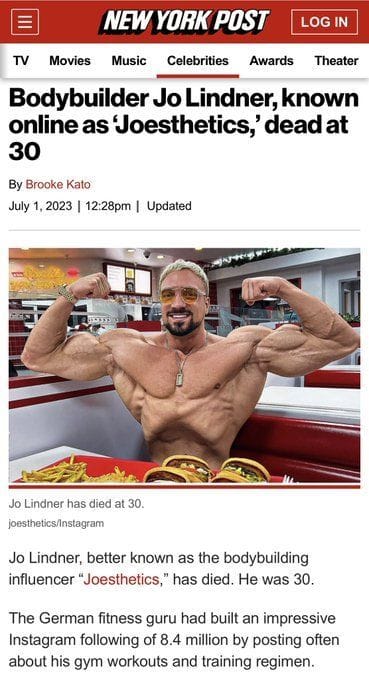 How did fitness influencer 'Joesthetics' Jo Lindner die? Explaining ...