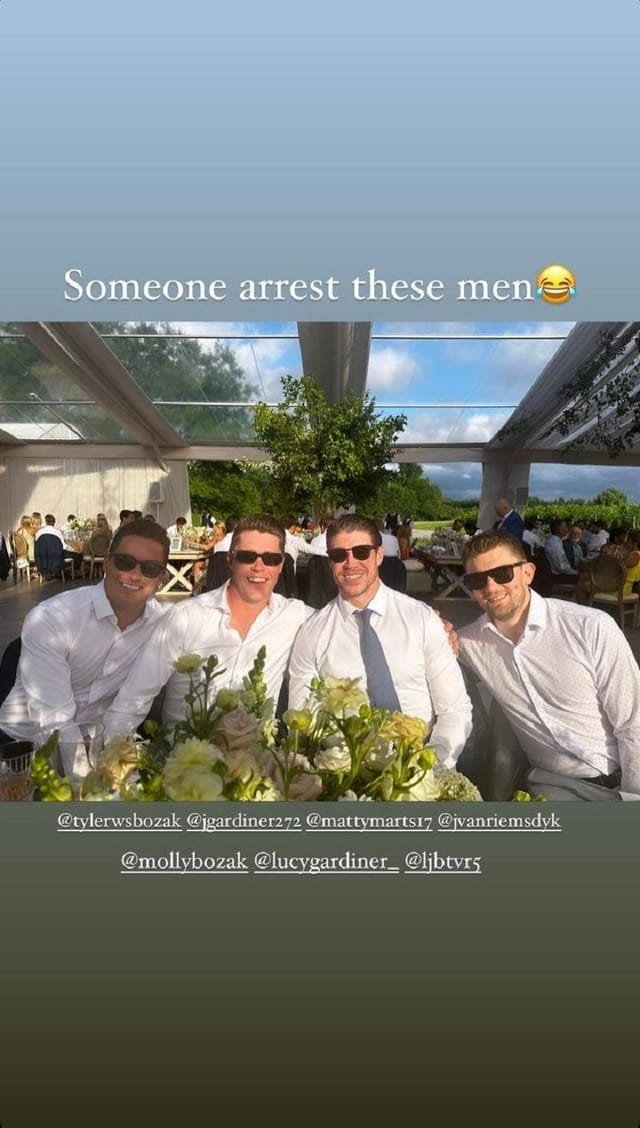 IN PHOTOS: Mitch Marner's dream wedding draws multiple Maple Leafs ...