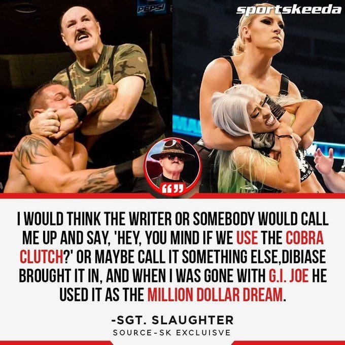 "I have never seen a drill instructor as a character" - Sgt. Slaughter ...