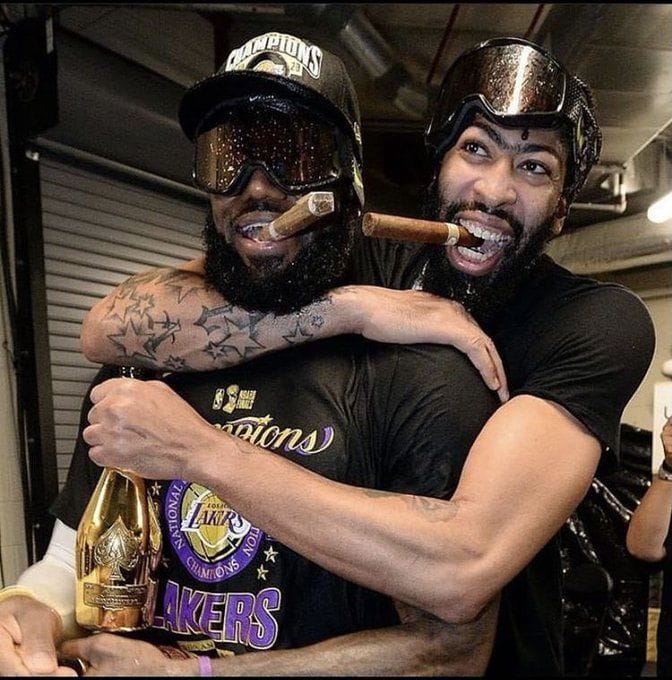 Watch: Anthony Davis makes rare public appearance with daughter Nala to ...