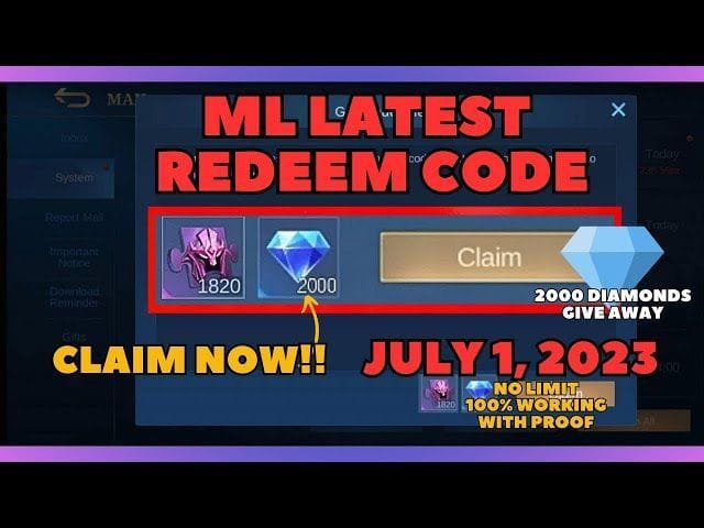 MLBB codes for July 2023: how to redeem codes for free in-game rewards ...
