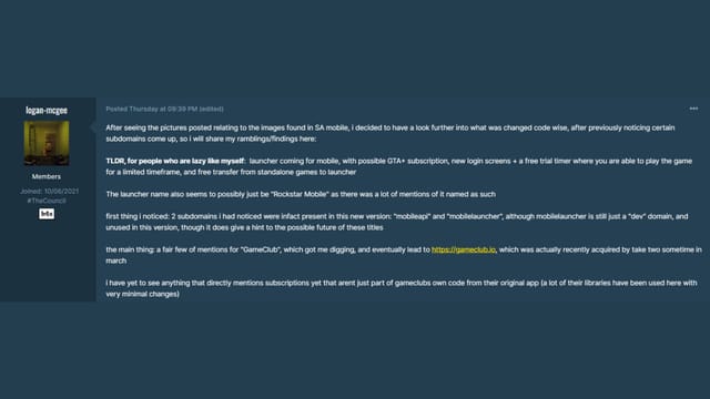 Rockstar Mobile Launcher reportedly leaked in the GTA San Andreas ...