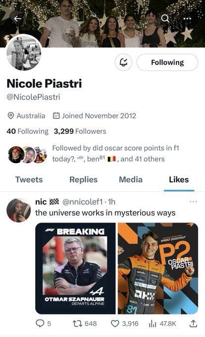 Oscar Piastri's mother emerges as the star of F1 Twitter as fans can't ...