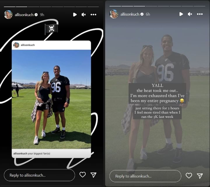 TikTok star Allison Kuch hypes Isaac Rochell as NFL star joins Raiders ...