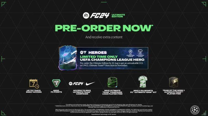 EA Sports FC 24 pre-order bonuses: All free items revealed