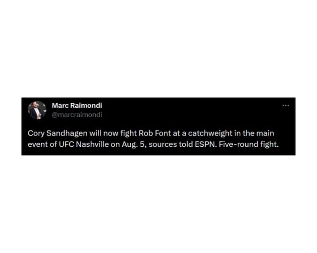 "Tough pill to swallow" - UFC middleweight announces he is stepping ...