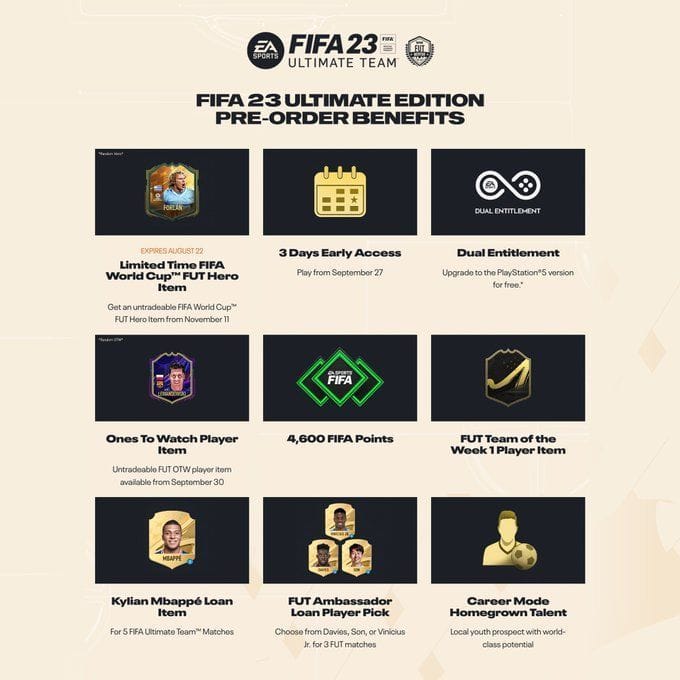EA Sports FC 24 Ultimate Edition: Expected list of Pre-Order rewards