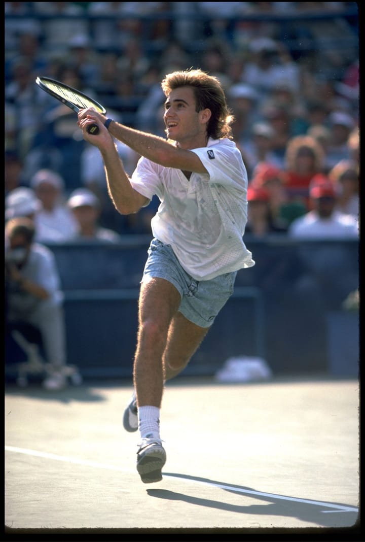 When Andre Agassi played the 1988 US Open in jorts