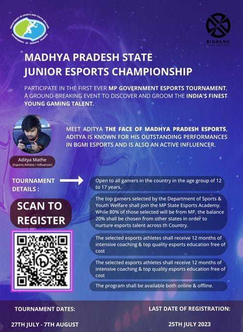 MP State Junior Esports Championship: BGMI tournament details ...