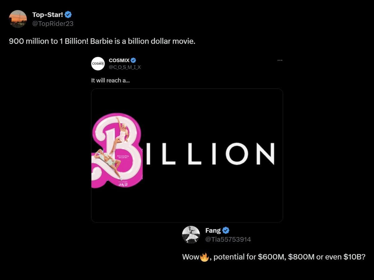 "1 Barbillion soon": Barbie fans go berserk as Margot Robbie's film ...