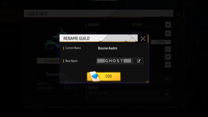 Best Free Fire guild names in 2025