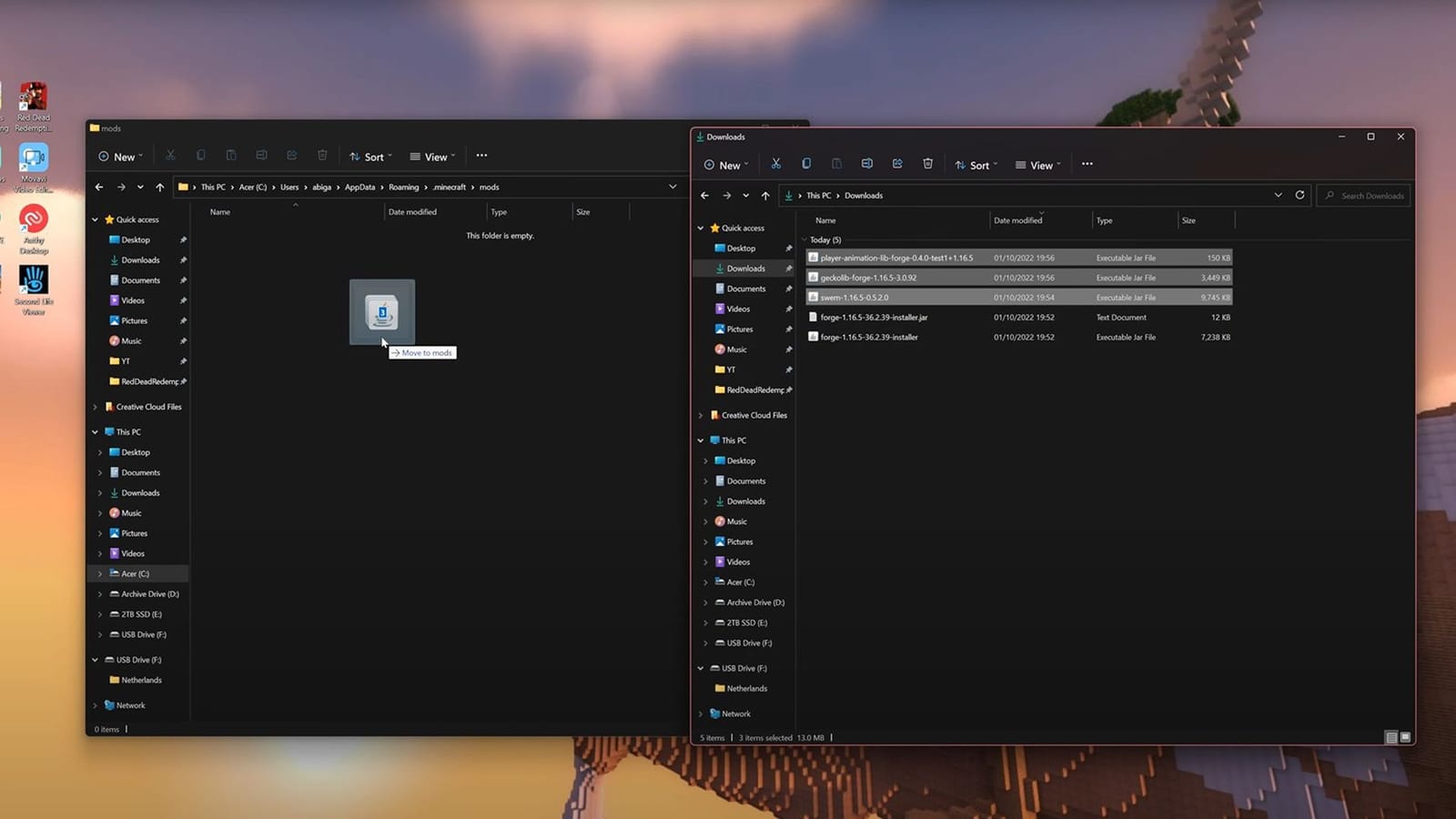 How to install and play the SWEM Minecraft mod