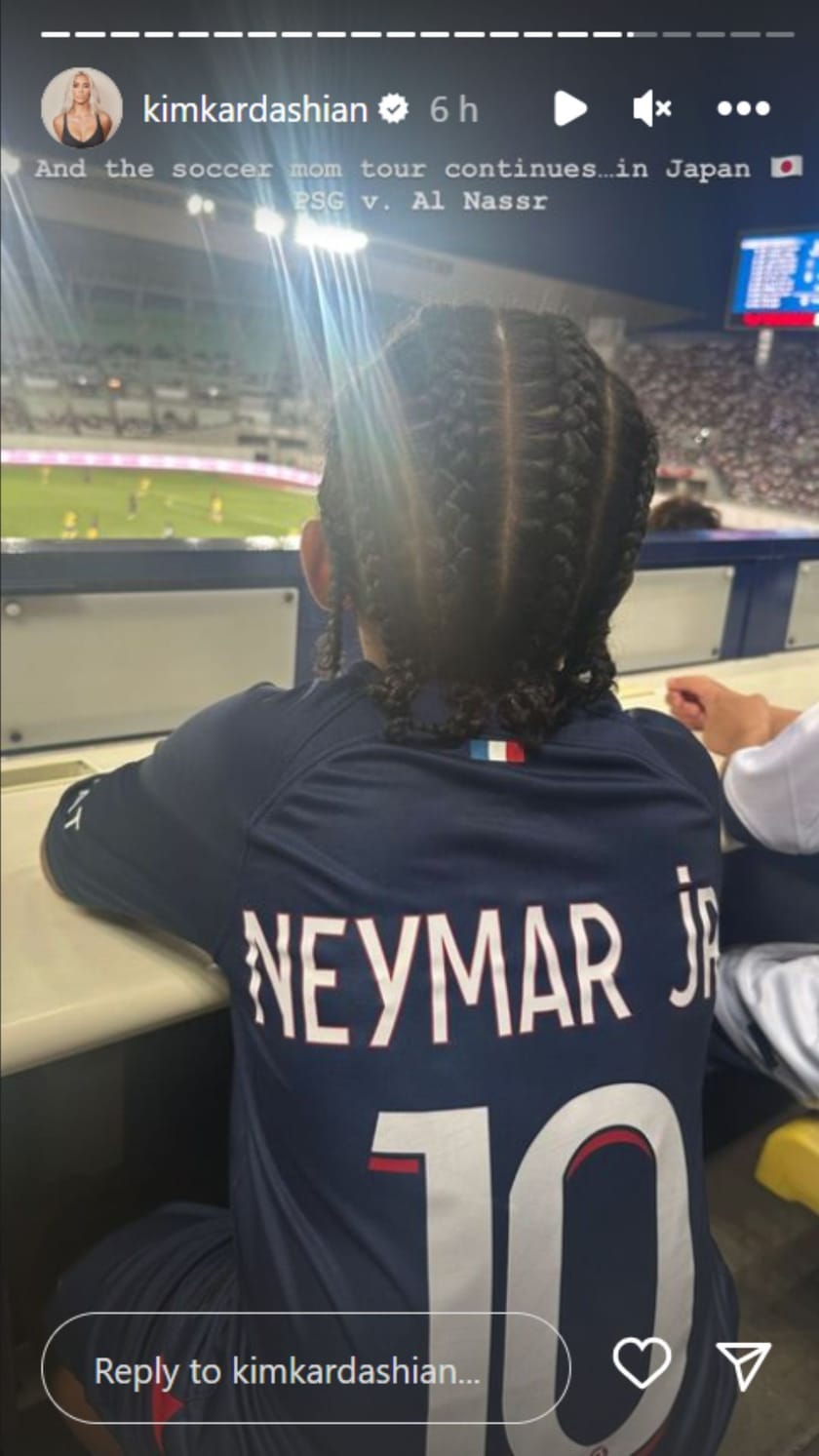 "The soccer mom tour continues" - Kim Kardashian reacts as she takes her kids to watch Cristiano ...