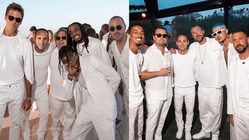 IN PHOTOS: Tom Brady spotted at Michael Rubin’s Hamptons white party feat Kim Kardashian ...