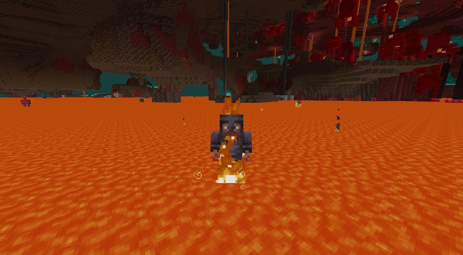 How to walk on lava in Minecraft?